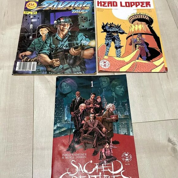 Accents | Vintage Comics Marvels Savage Tales Head Lopper Iimage Sacred ...